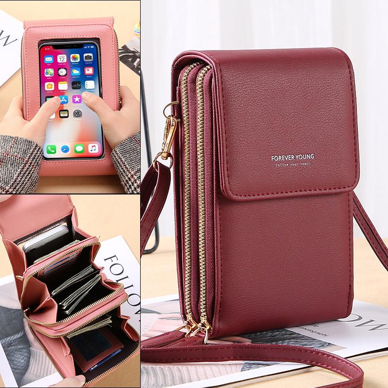 Large Capacity Touch Screen Crossbody Phone Bag Cell Phone Wallet Purs ...